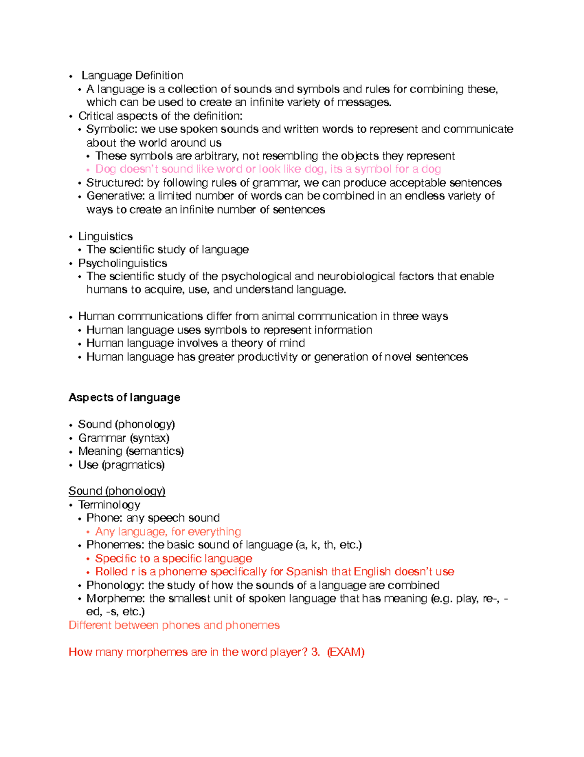 Language - Prof. Cavillo - Language Definition A language is a ...