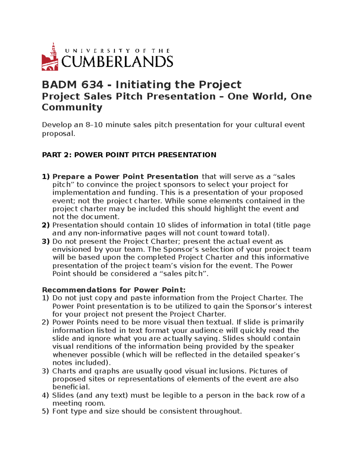 BADM634- Owocresidency Sales Power Point - BADM 634 - Initiating the ...