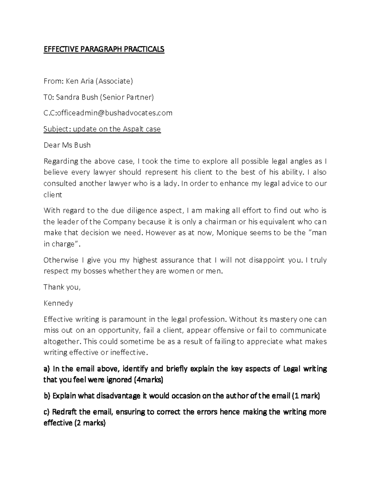 Effective Paragraph Practicals-2020 - EFFECTIVE PARAGRAPH PRACTICALS ...