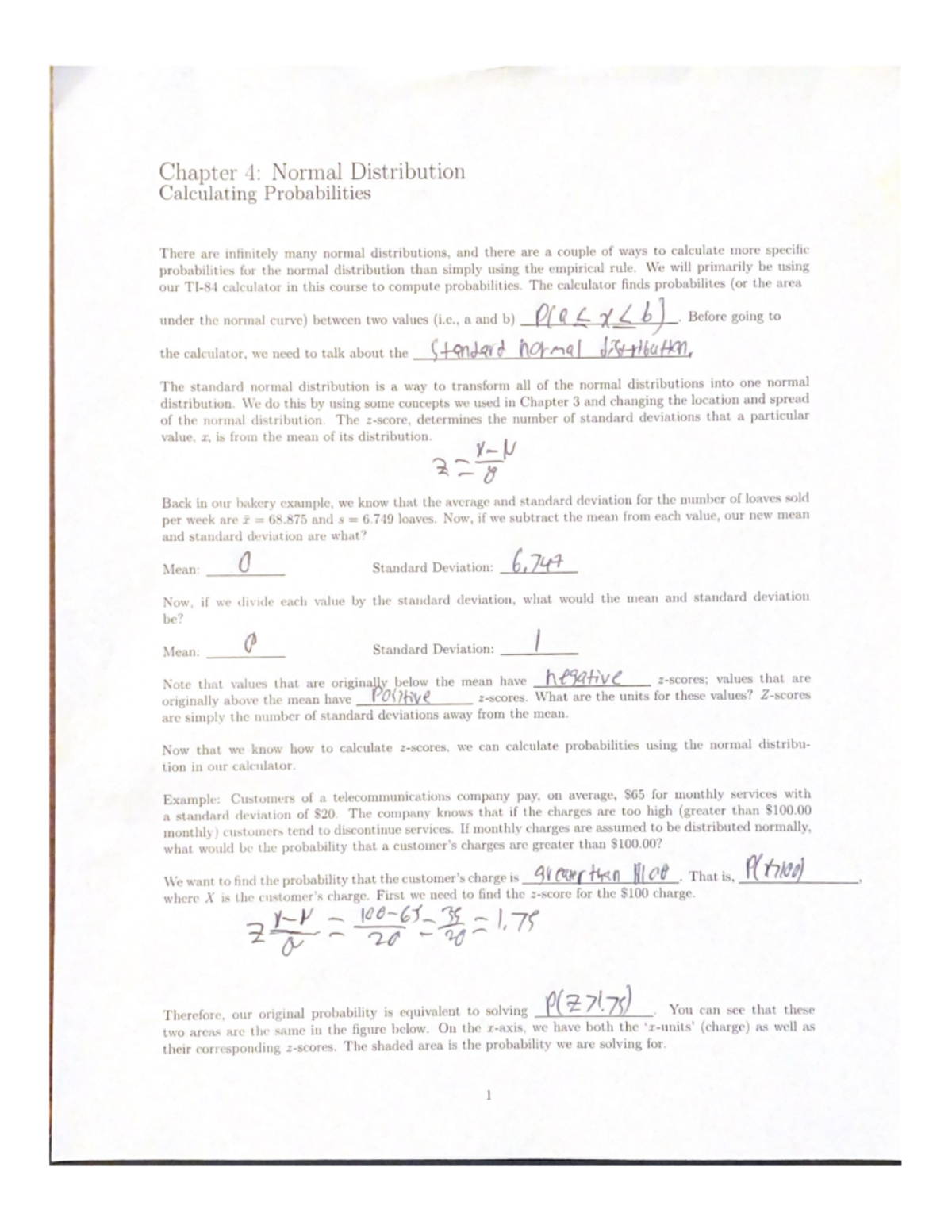 Chapter 4 Normal Distribution 2 - Chapter 4: Normal Distribution ...