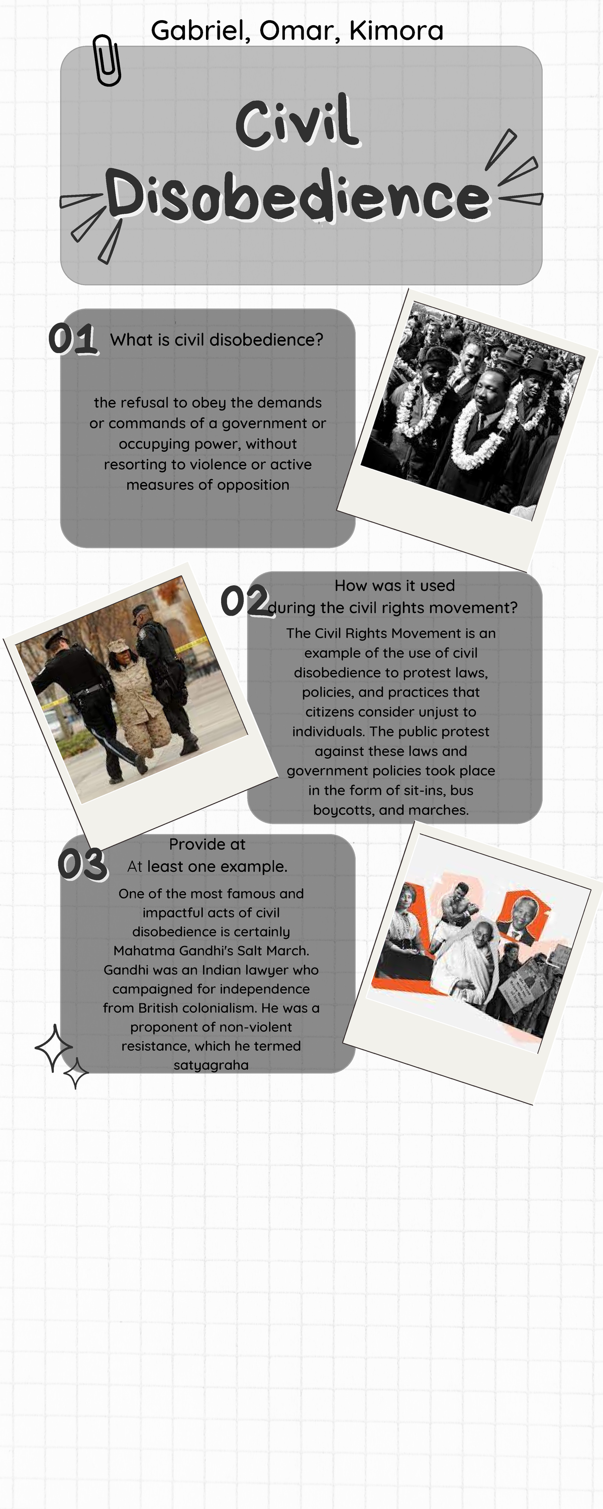 Blue Cute Creative Process Infographic-2 - CivilCivil Disobedience ...