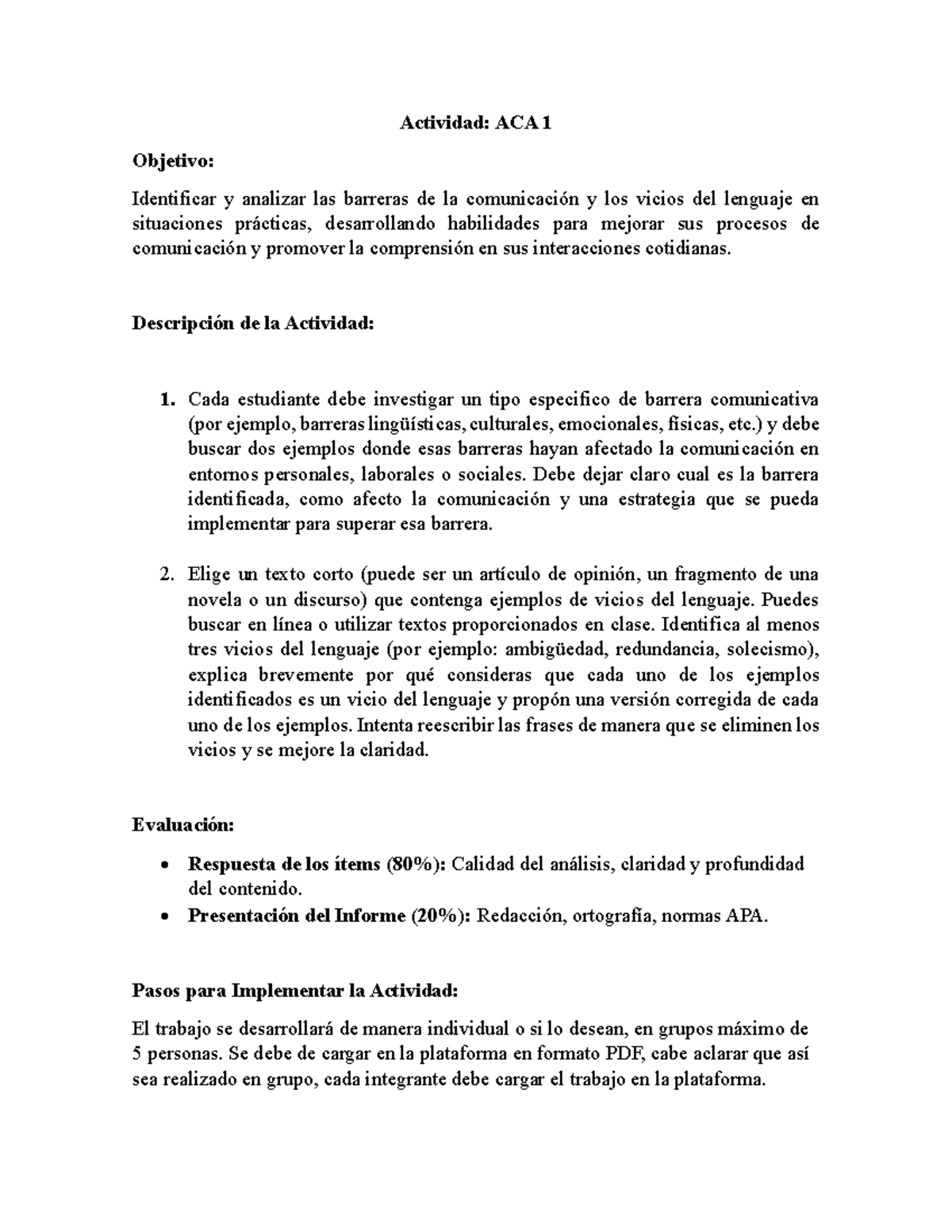 Documento ACA 1 - actividad 1 mateamticas - Actividad: ACA 1 Objetivo ...