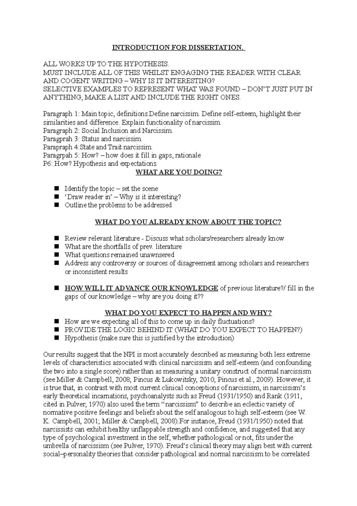 Introduction FOR Dissertation - INTRODUCTION FOR DISSERTATION. ALL ...