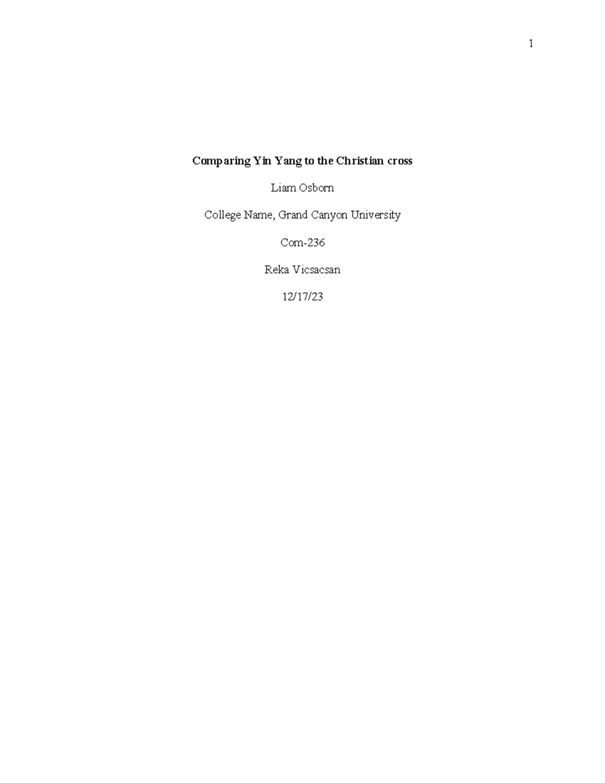 Com 236 signs and simbles Liam - Comparing Yin Yang to the Christian ...