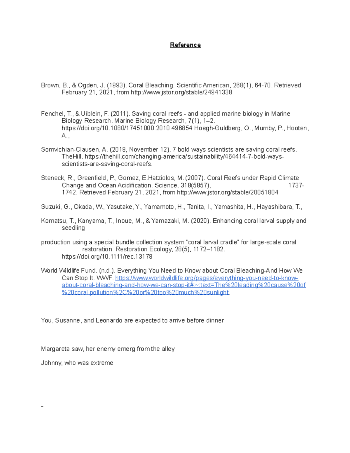 Weekly schedule - learning how to take apa citation - Reference Brown ...