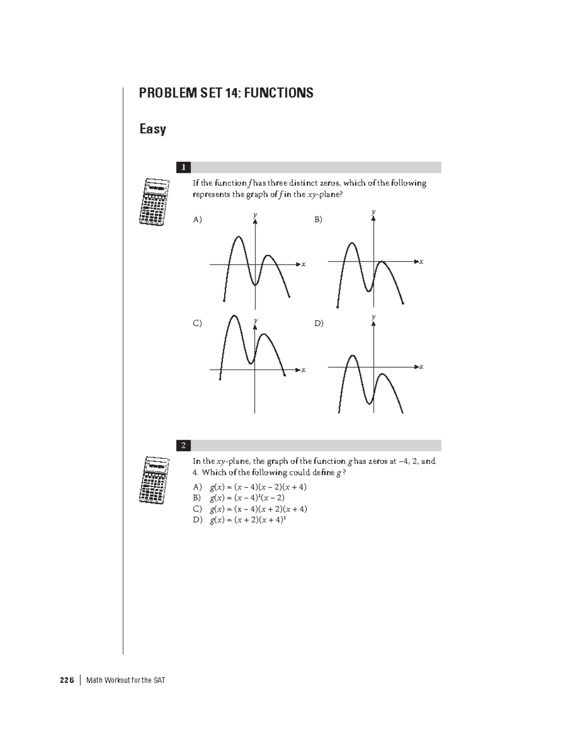 SAT math problem set 14 - adsadsd - 2 2 6 | Math Workout for the SAT ...
