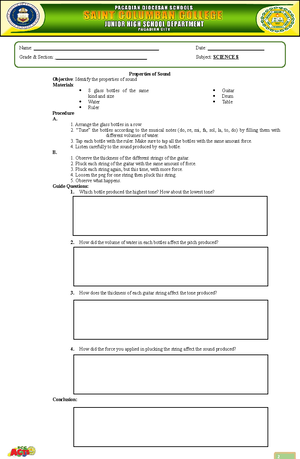 Q1 PE 10 Module 3 - dont - Physical Education Quarter 1 – Module 3: Participating in Physical ...