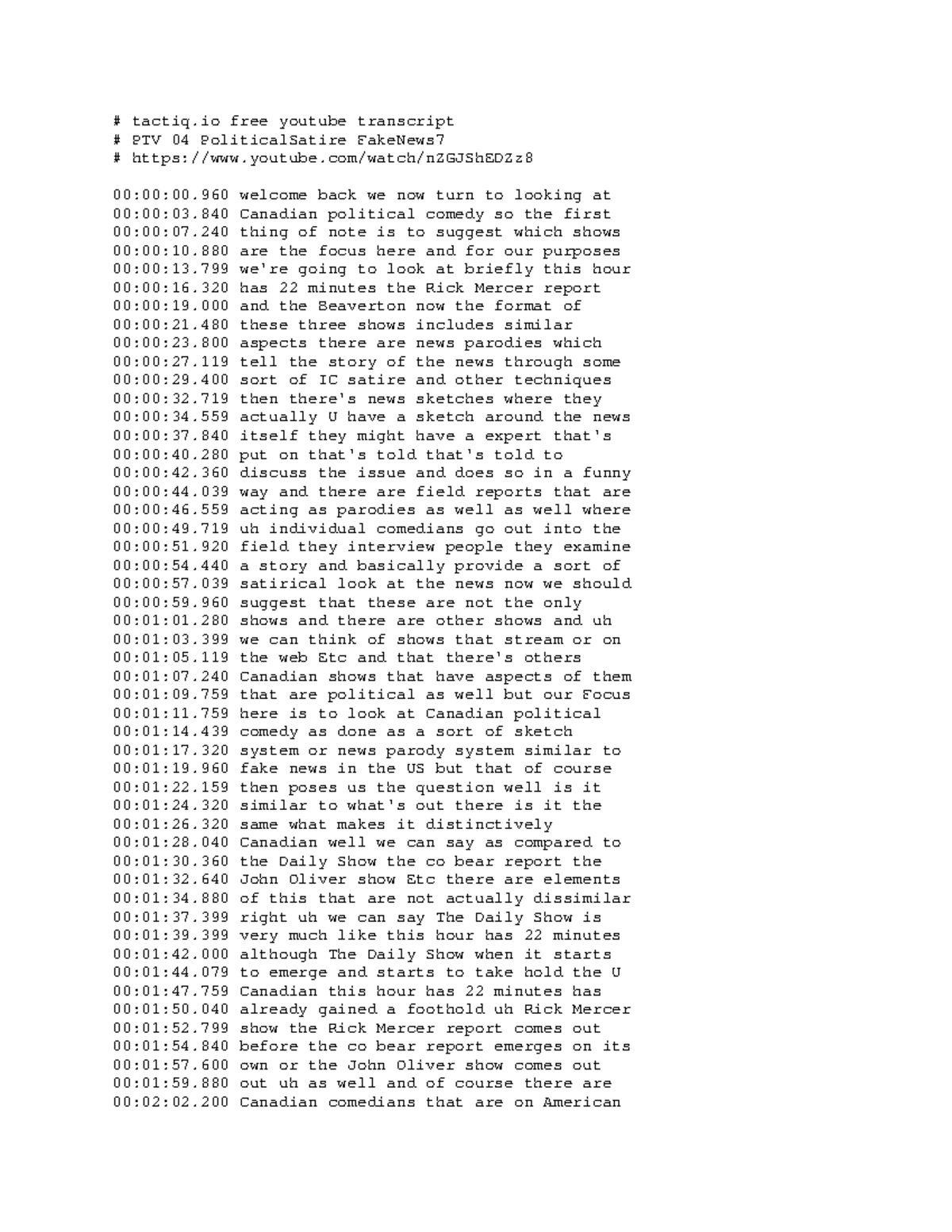 Weeks 1-6 Video Transcripts - tactiq free youtube transcript PTV 04 ...