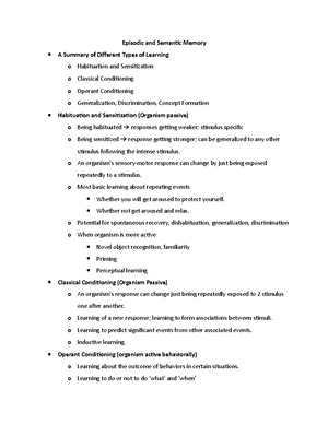 Chapter 3 notes - Habituation, Sensitization, and Familiarization ...