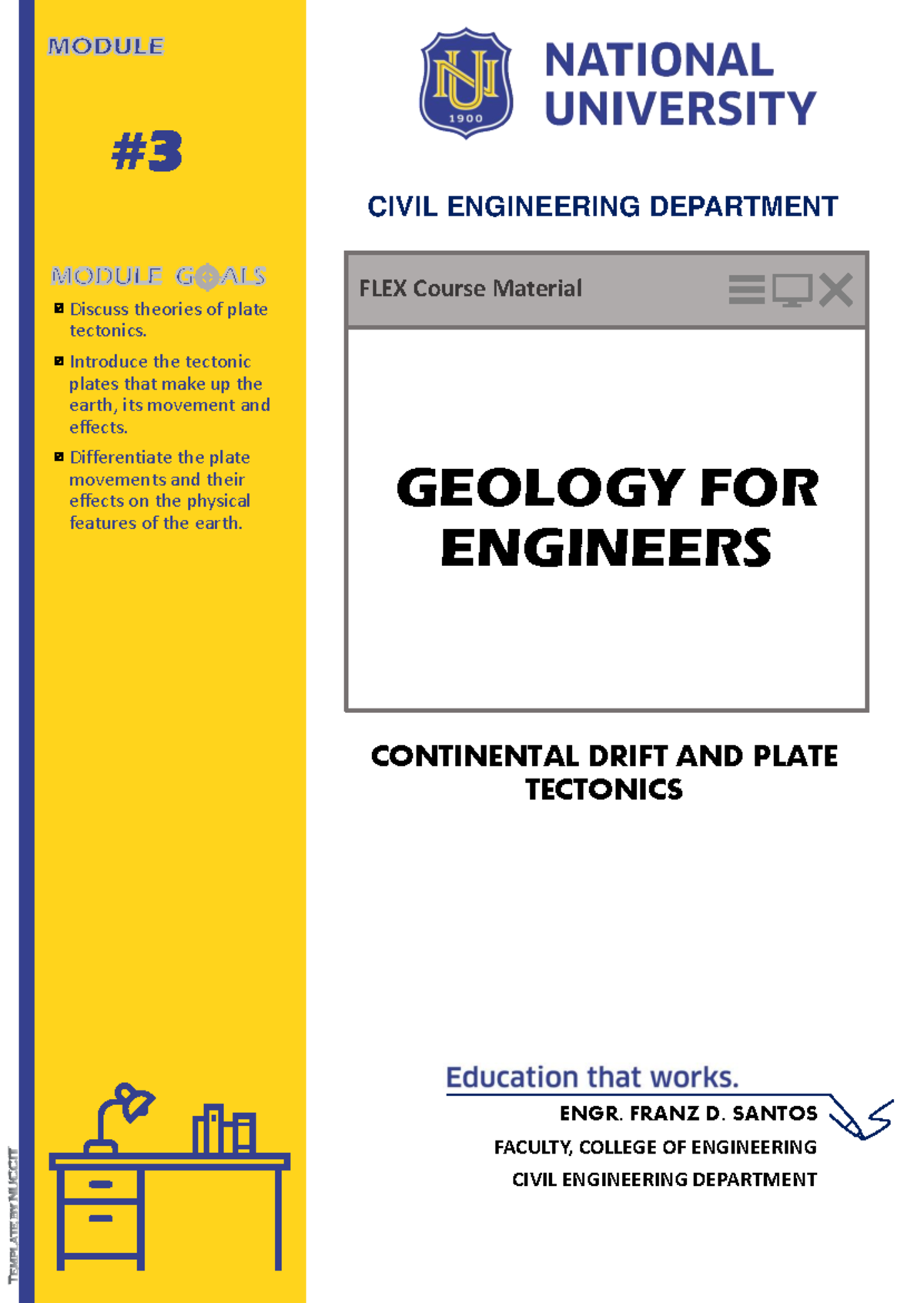 Geology for Engineers Module 3 Continental Drift and Plate Tectonics ...