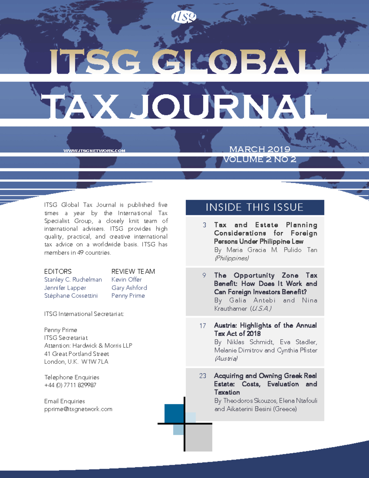 Global.Tax.Journal-Vol - TAX JOURNAL itsgnetwork ITSG Global Tax ...