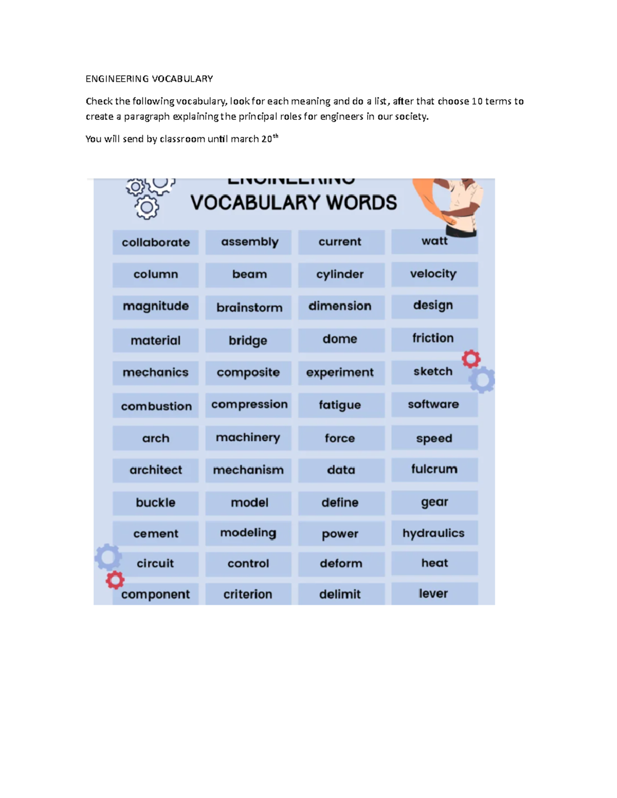 Engineering Vocabulary Activity - Documentos de Google - informatica ...