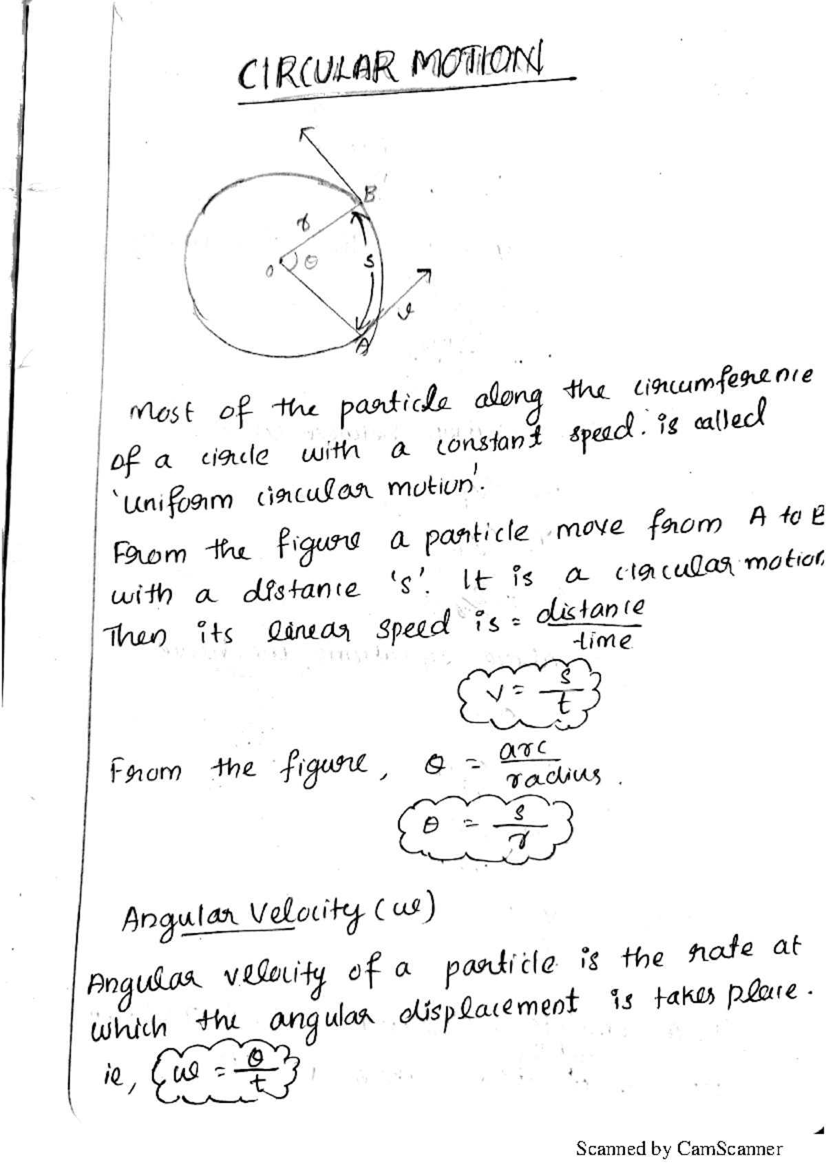 Circular Motion - Engineering physics 2 - Studocu