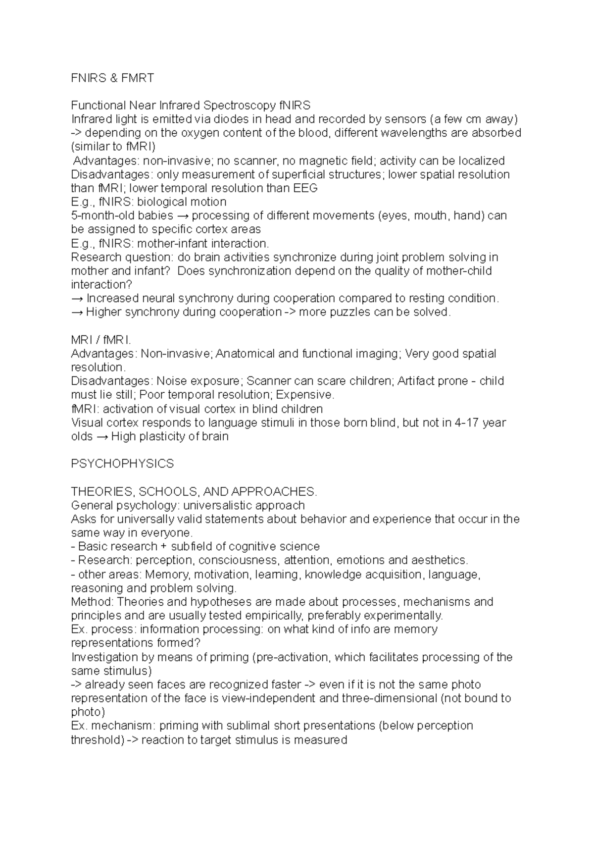Fnirs - General Psychology - FNIRS & FMRT Functional Near Infrared ...