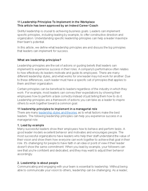 12 leadership principle - What are leadership principles? 12 principles ...