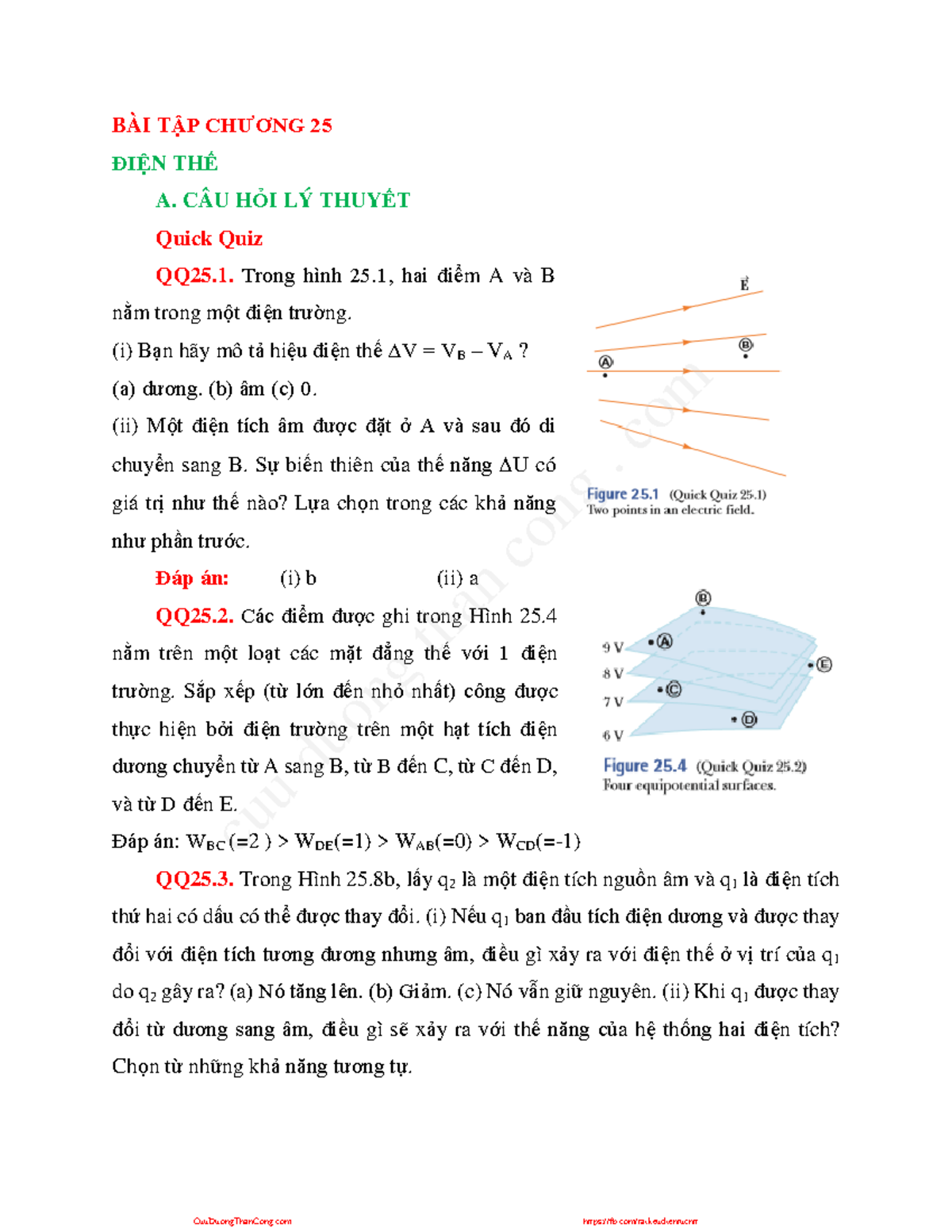 Vat-ly-dai-cuong-2 bai-tap-vat-ly-dai-cuong-2-co-dap-an-chuong-25 - [cuuduongthancong.com] - Studocu