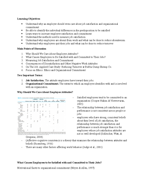 Industrial/Organizational Psychology - Job Analysis Importance of Job ...