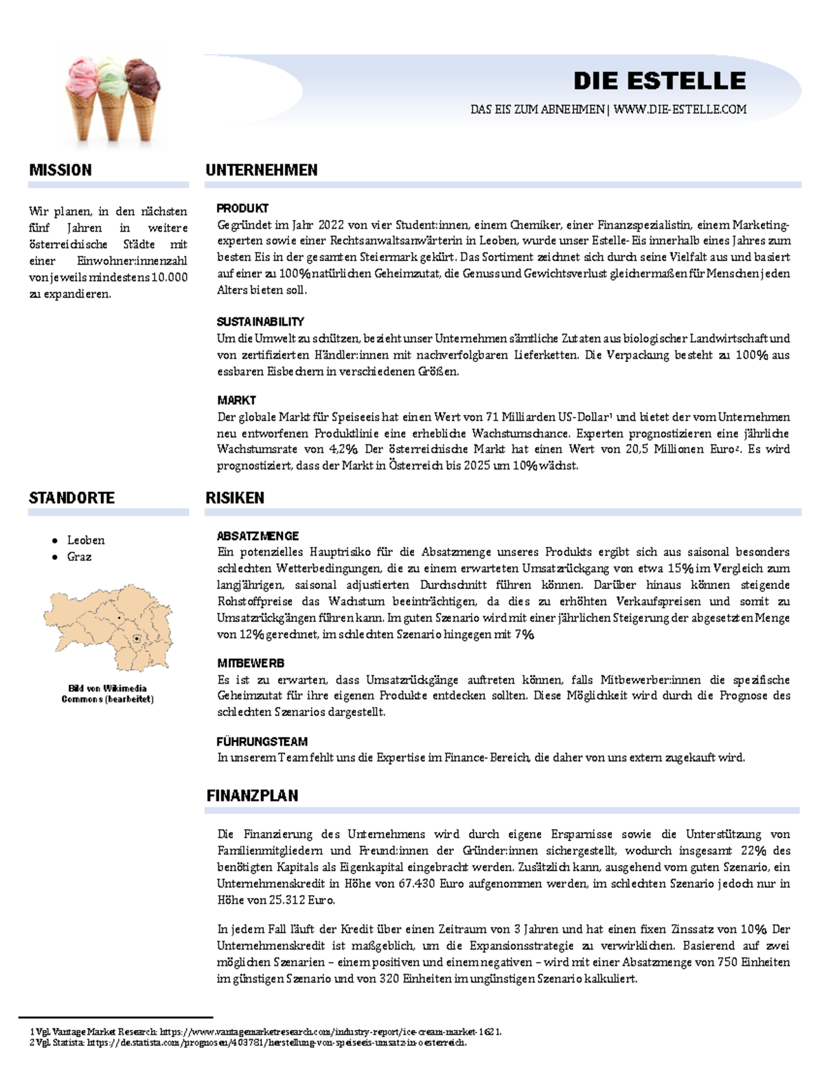 Muster Factsheet - Notes - Bild von Wikimedia Commons (bearbeitet) DIE ...