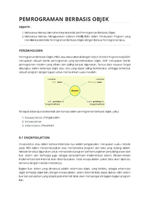 Topik 6. Array - Pemrograman Berorientasi Objek - ARRAY OBJEKTIF : 1 ...