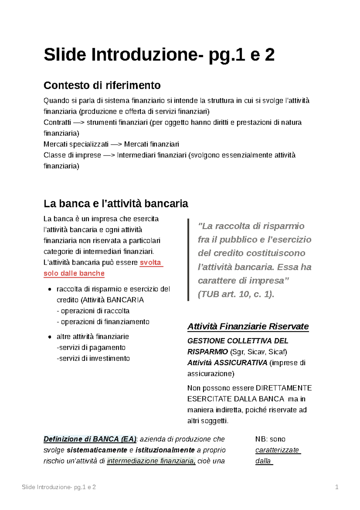 PBF Slide Introduzione - Slide Introduzione- pg e 2 Contesto di ...