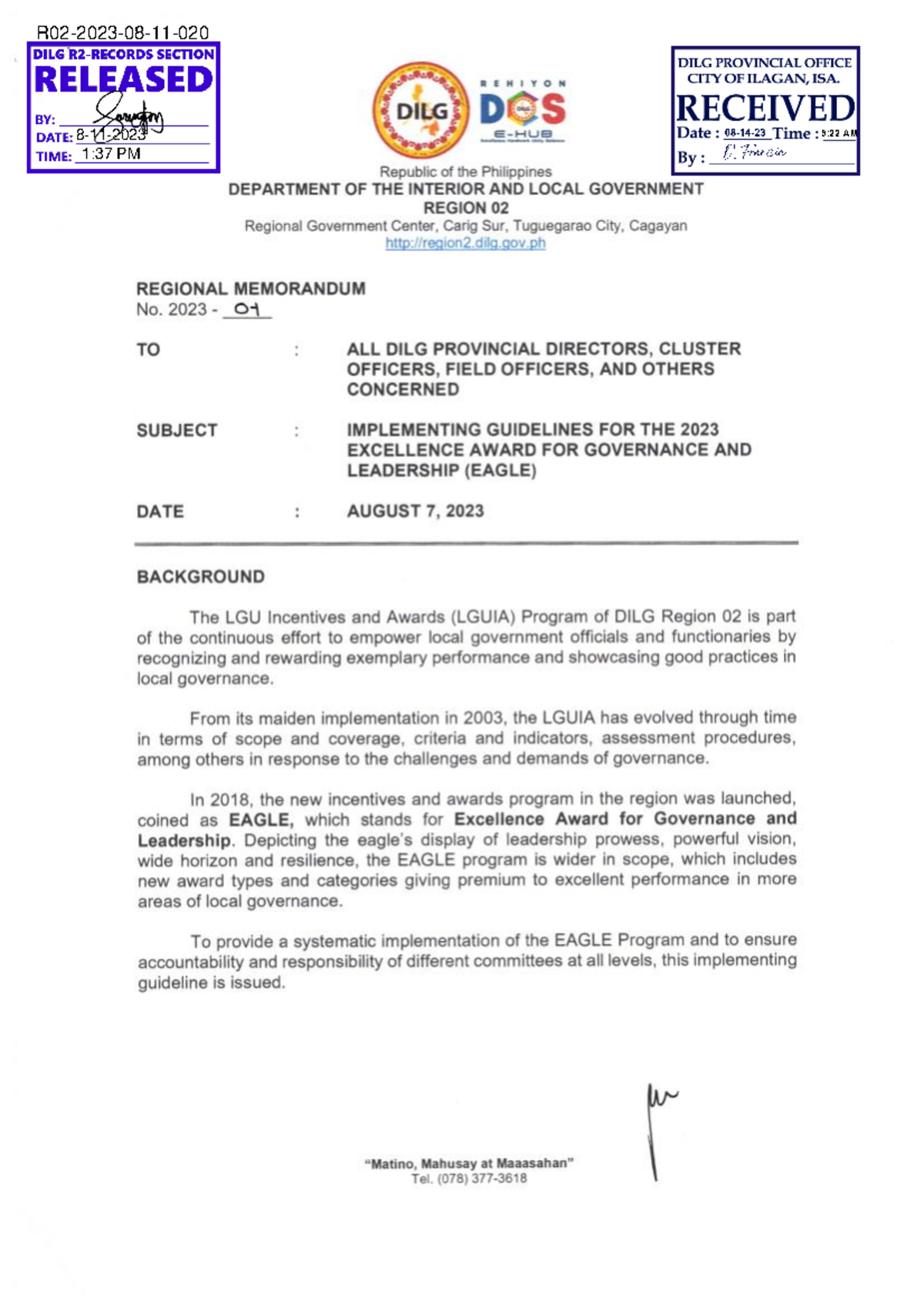 Document-2 - a memorandum circular of the dilg regarding the conduct of ...