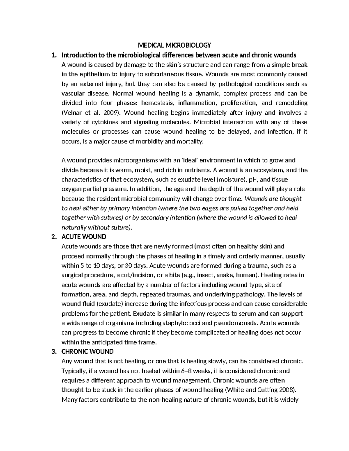 Medical Microbiology - CW1 - MEDICAL MICROBIOLOGY Introduction to the ...