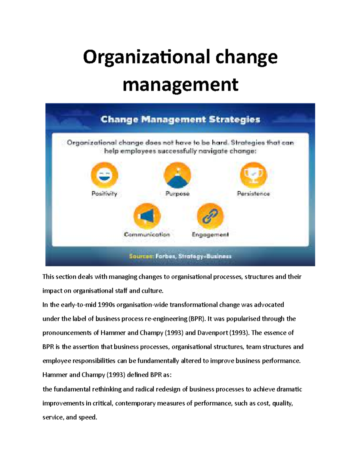 Organizational change management - Organizational change management ...