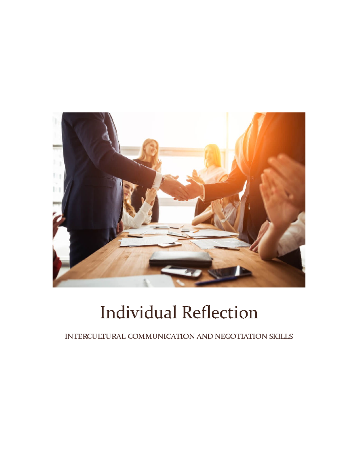 Individual Reflection 1 - final submission - Individual Reflection ...