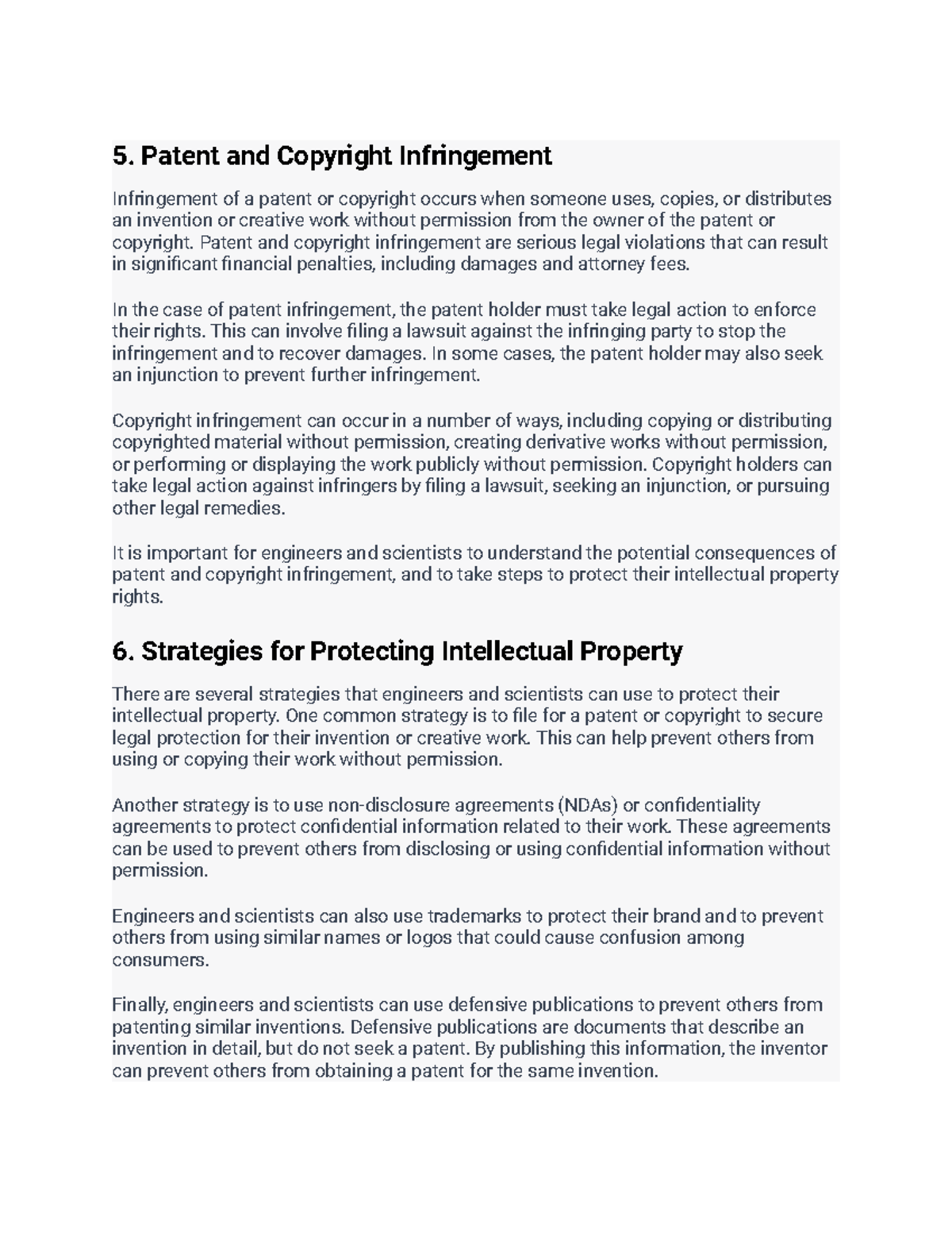 Patent and Copyright Law for Engineers and Scientists 5-6 - 5. Patent ...