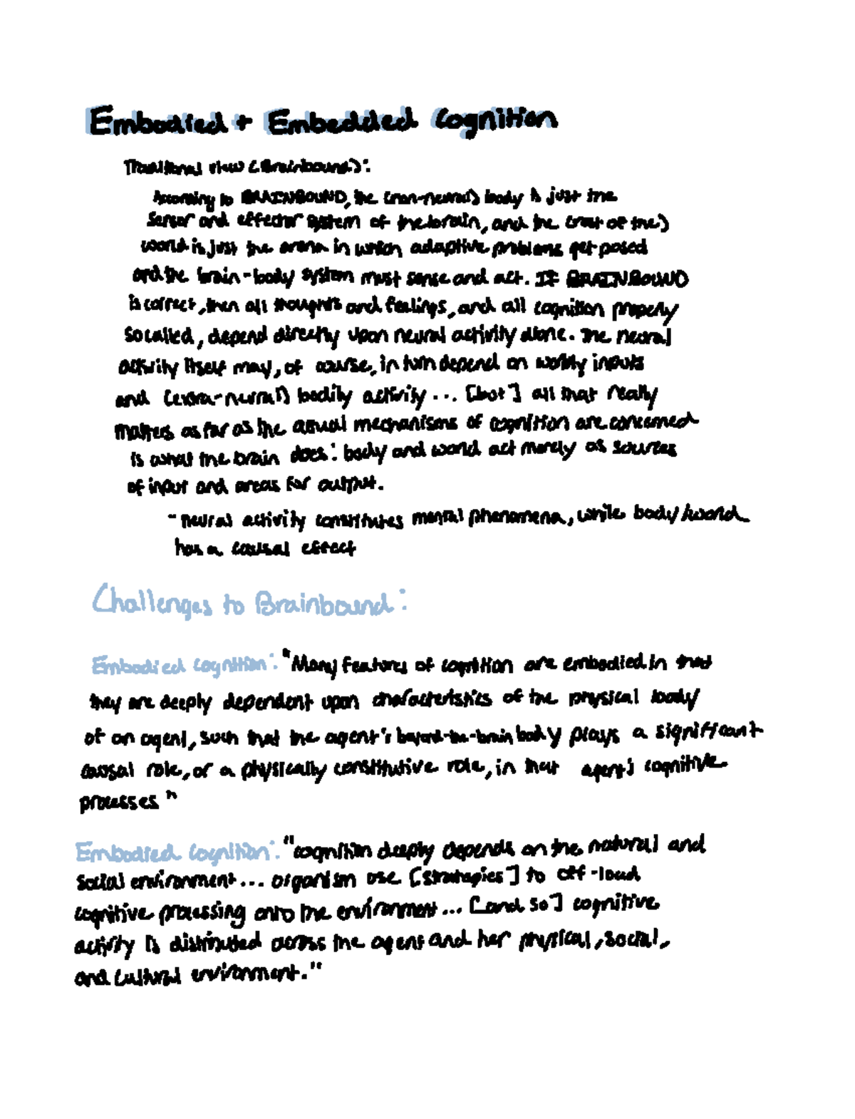 Embodied and Embedded Cognition (+Some Evidence) - EEmmbboodiieedd ...