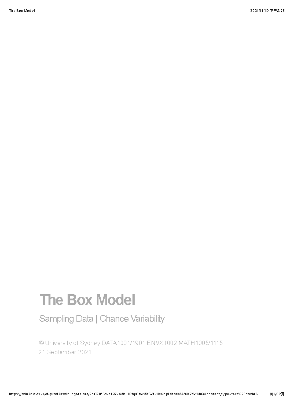 The Box Model - lec - - Studocu
