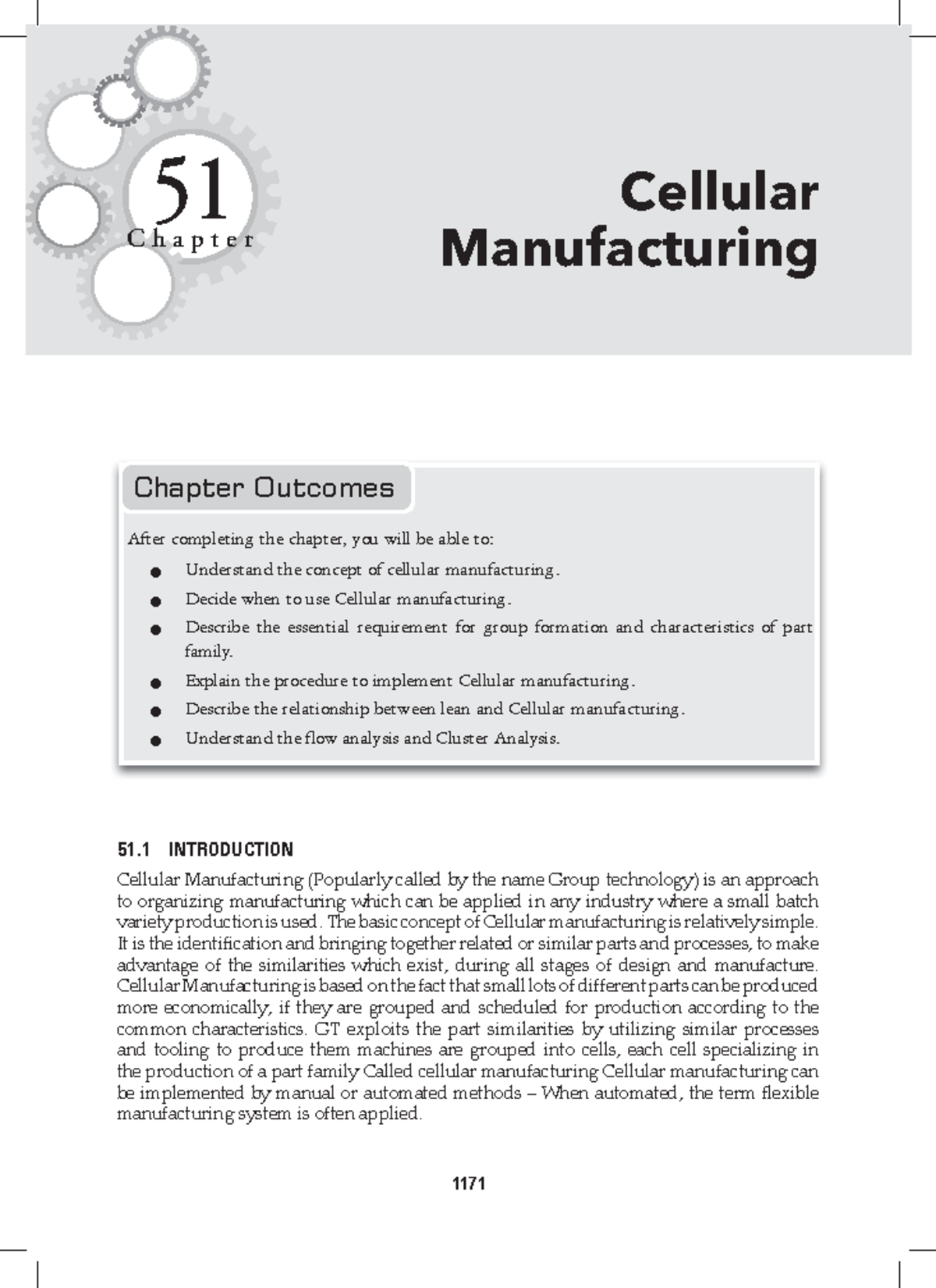Chp 51 Cellular Manufacturing - Cellular Manufacturing 1171 Cellular ...