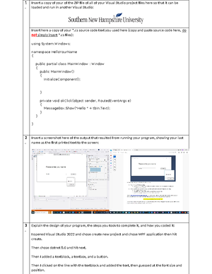 Hello Your Name Assignment - Name: Shelayah Damarie Robinson Date: 1/12/ Class: IT- Module: One ...