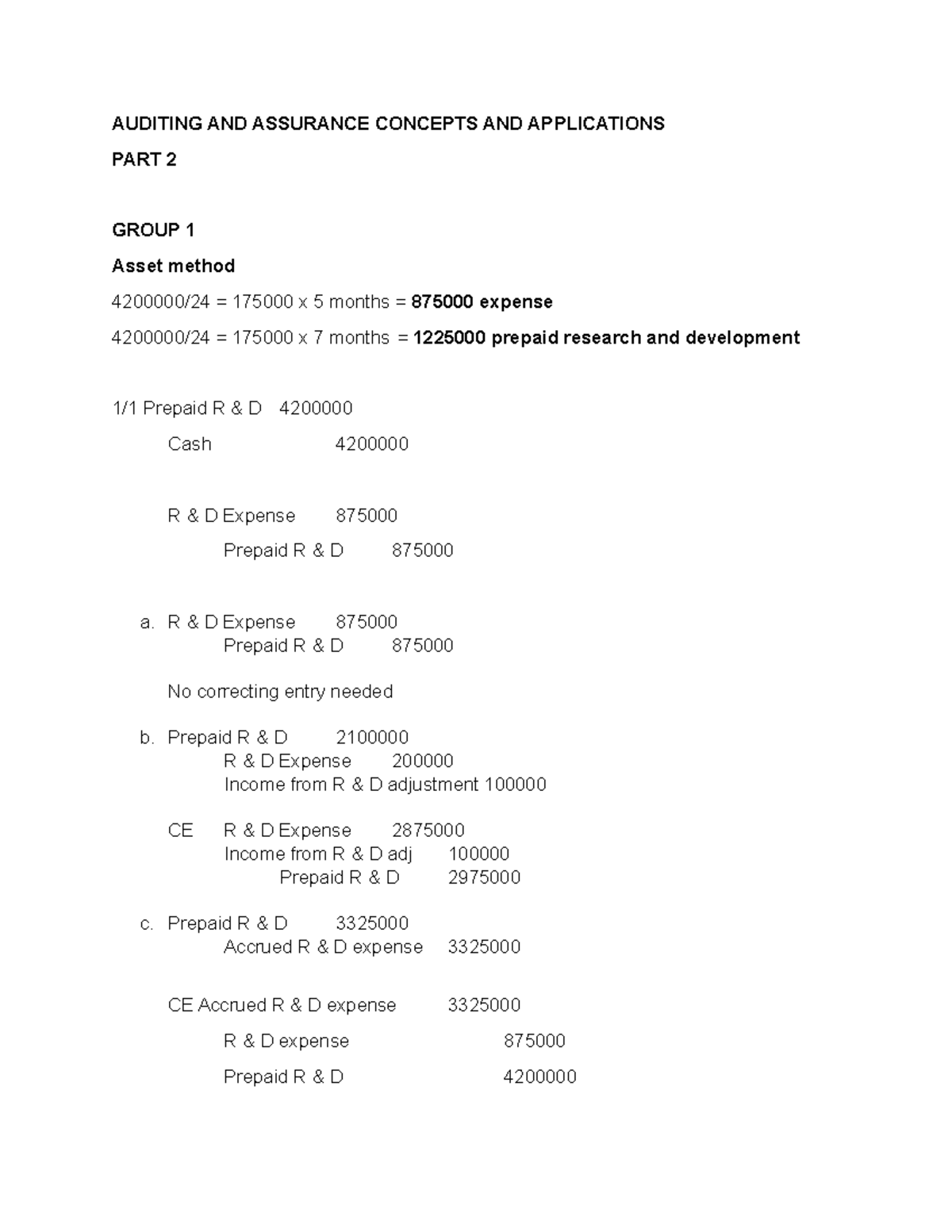 QUIZ PART 2 Auditing AND Assurance Concepts AND Applications - AUDITING AND ASSURANCE CONCEPTS ...