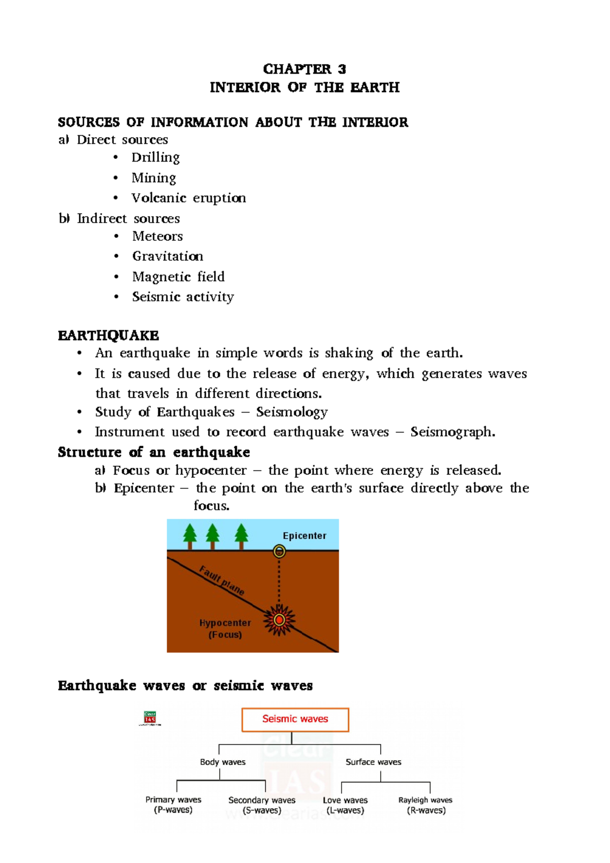 Xi-Geography-chapt-3-hsslive-interior-of- the-earth - CHAPTER 3 ...