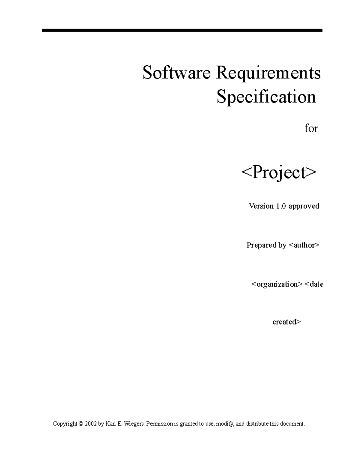 IEEE SRS Template sofware requirment for specific doccument - Software ...