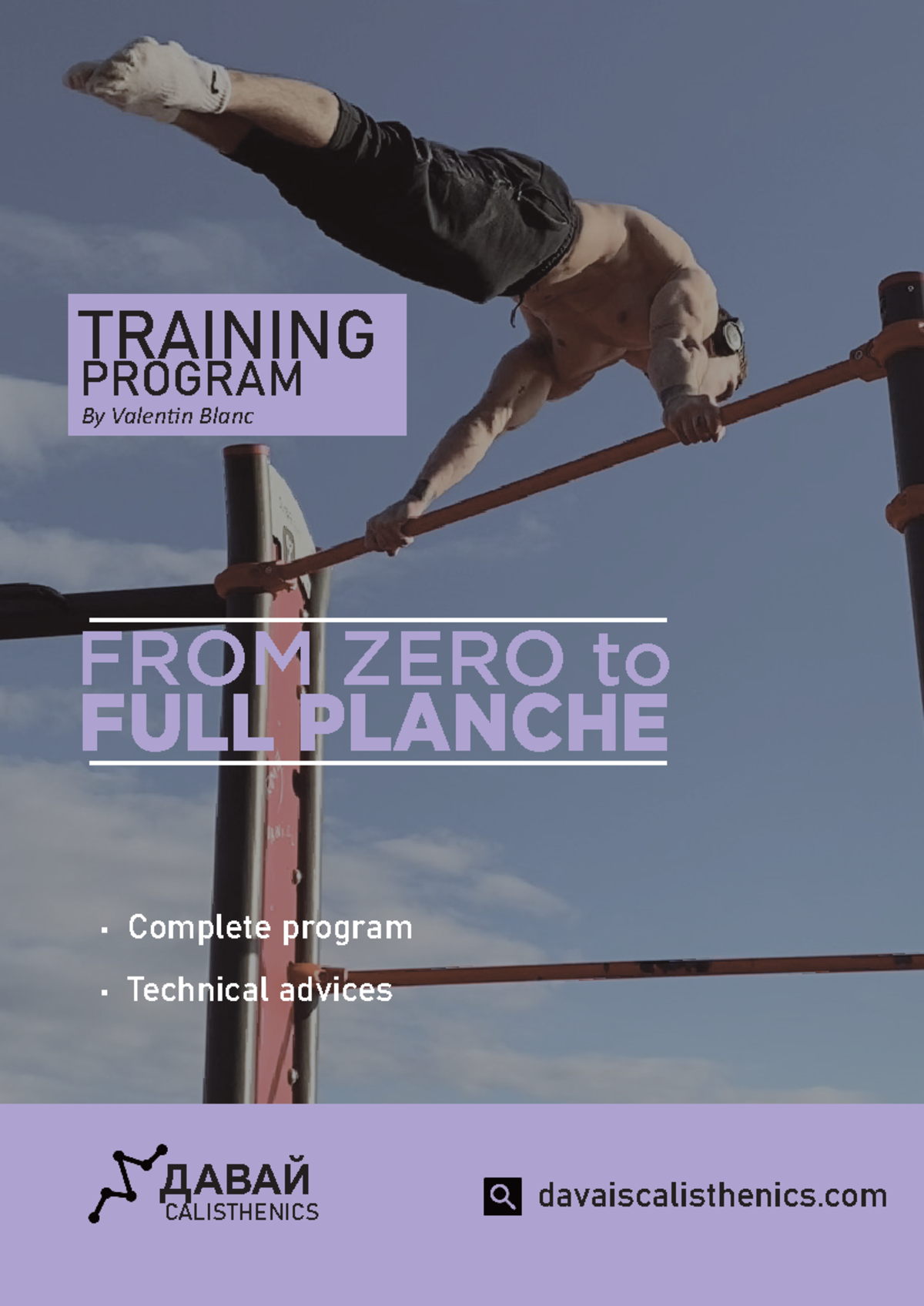 Valentin blanc - Planche - CALISTHENICS TRAINING PROGRAM By Valentin Blanc • Complete program ...
