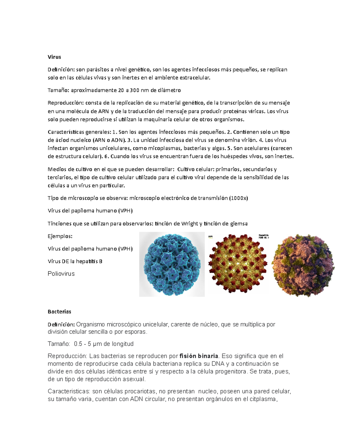 Virus - Virus Definición: son parásitos a nivel genético, son los ...
