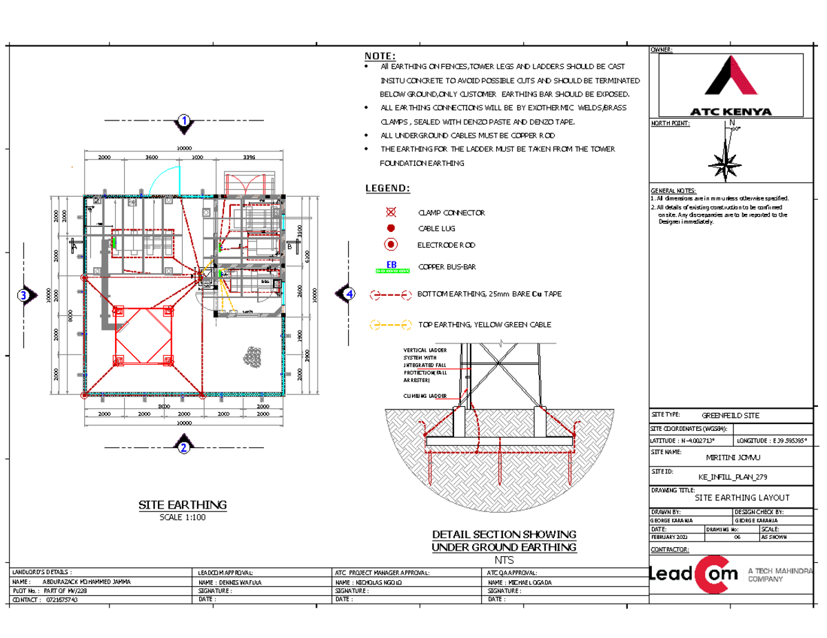 Miritini Jomvu-06 Site Earthing Layout - Account - UoN - Studocu