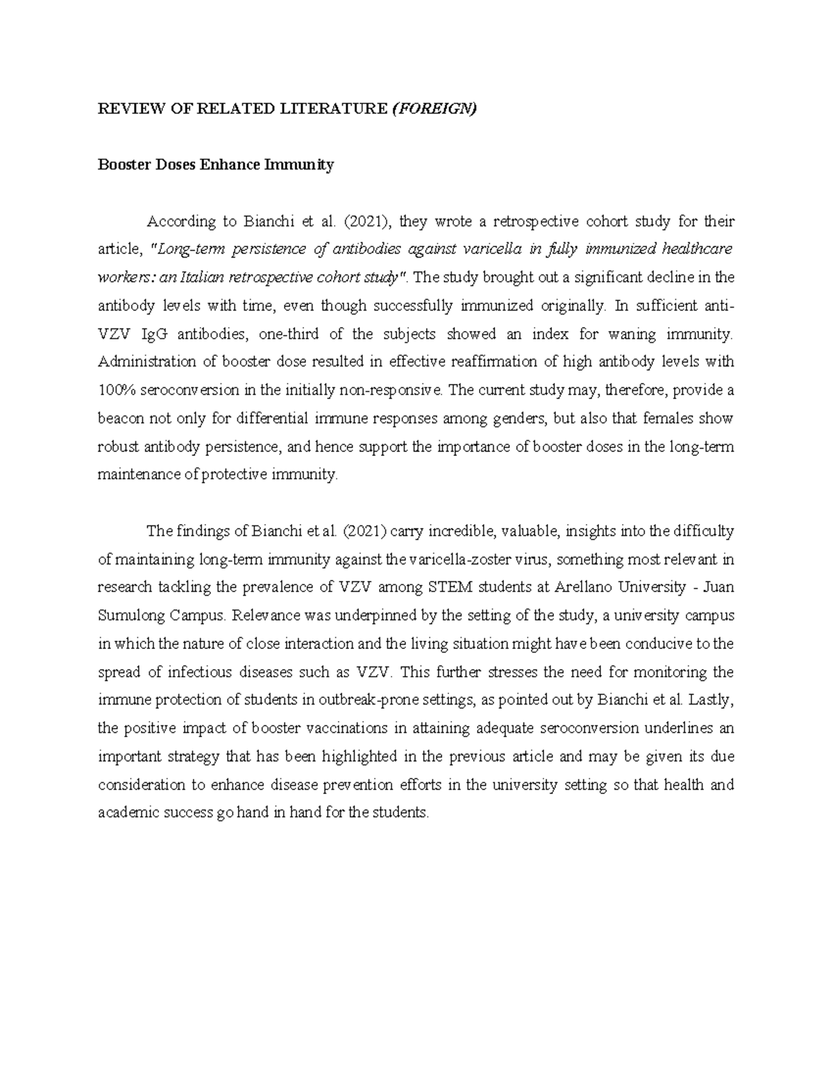 Foreign Related Studies - REVIEW OF RELATED LITERATURE (FOREIGN ...