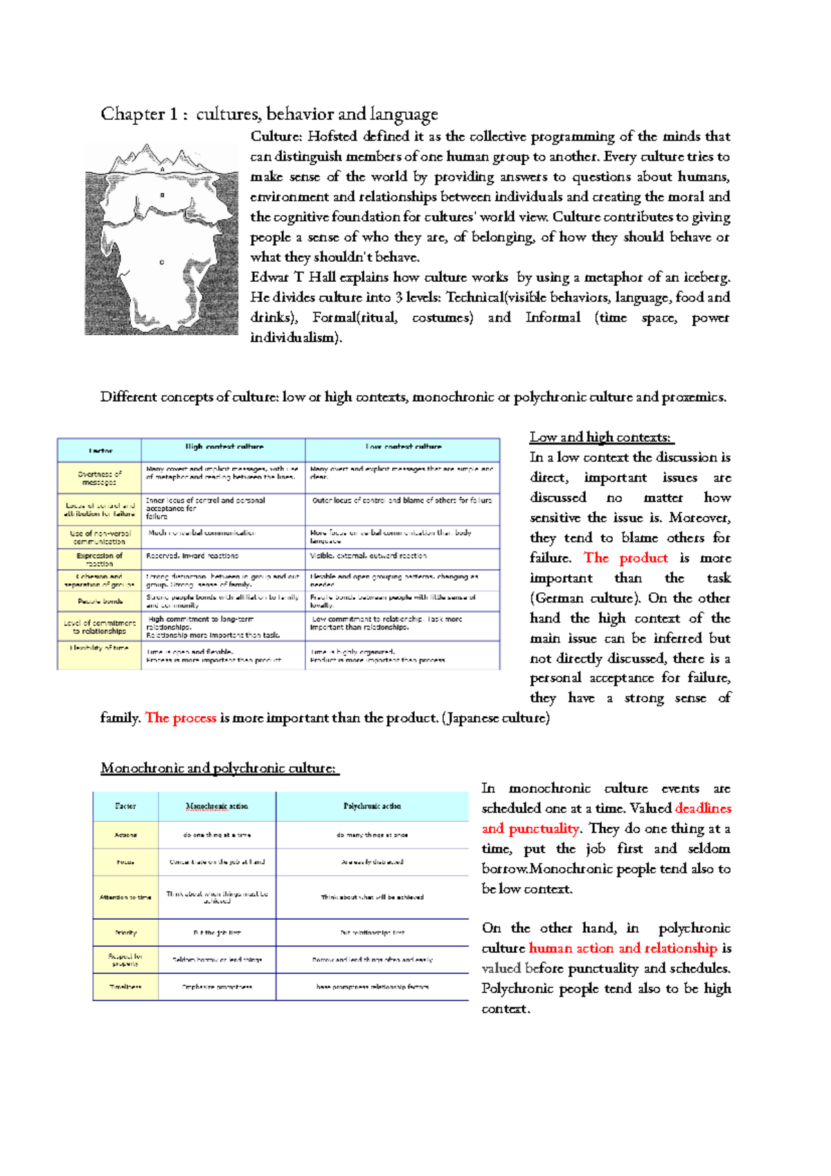 Chapter 1 cultures, behavior and language - Chapter 1 : cultures, behavior and language Culture ...