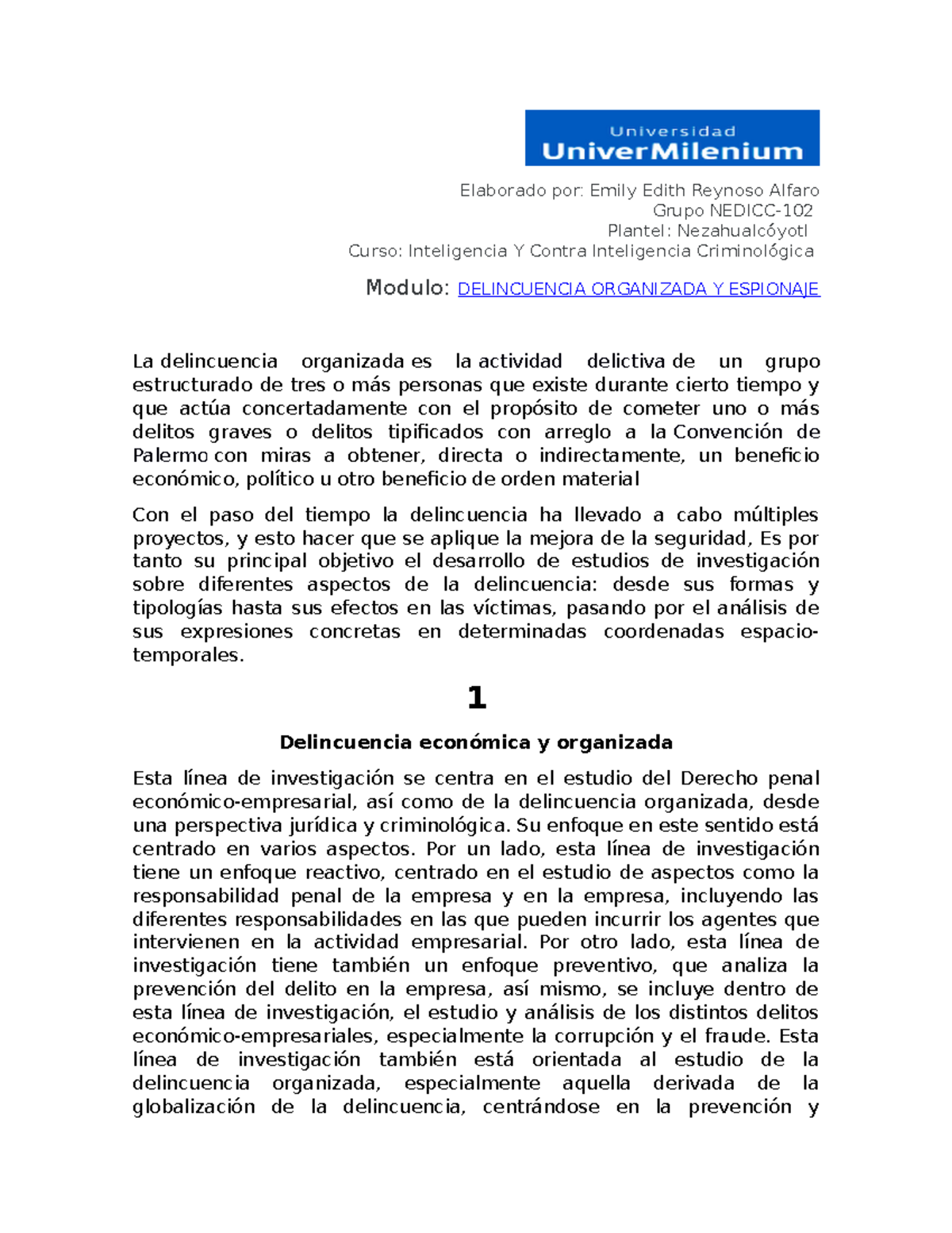 Actividad 2 Diplomado - resumen - Elaborado por: Emily Edith Reynoso ...