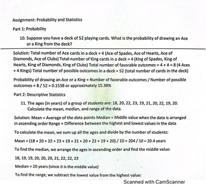 QMath - Homework assignment Practice material - Quantitative Literacy Assignment: Analyzing Data ...