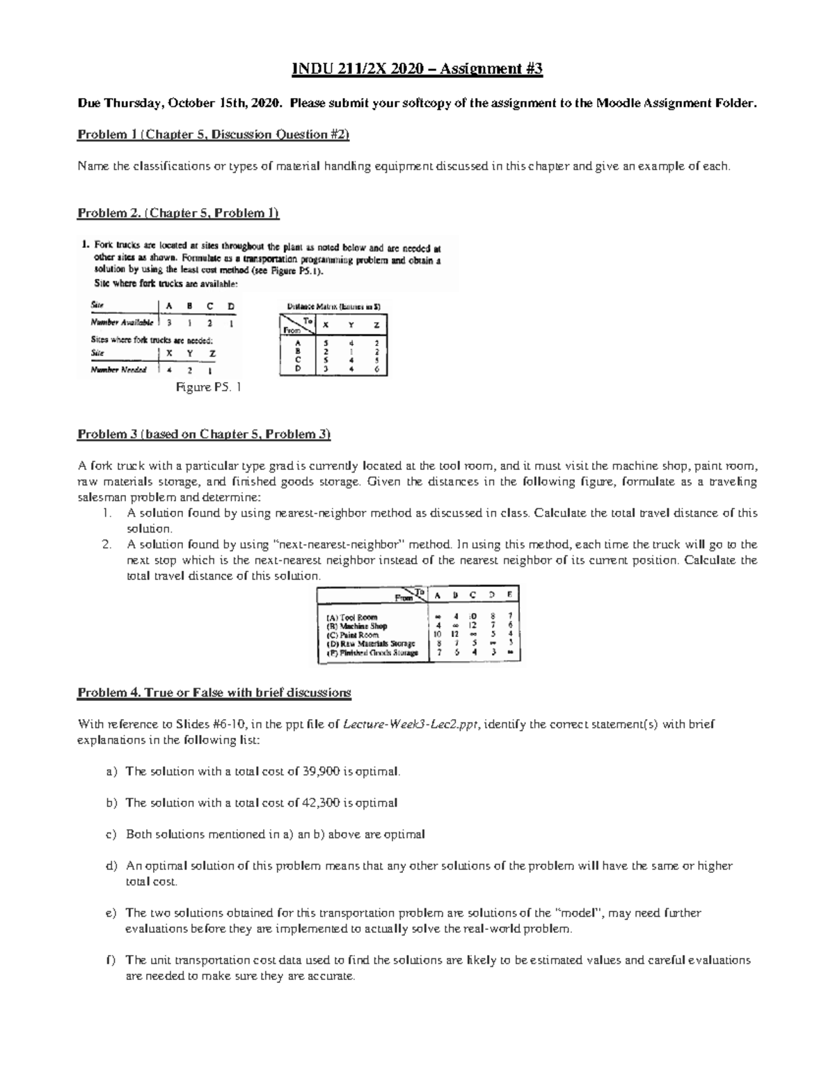 2020-Assignment 3 - Assignment 3 - INDU 211/2X 2020 – Assignment Due ...