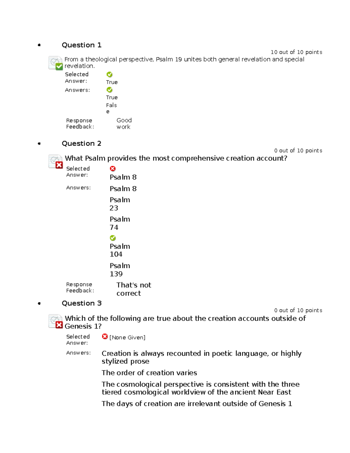 Week 5 Cosmology Quiz - Weekly quizzes about textbooks and lectures - Question 1 10 out of 10 ...