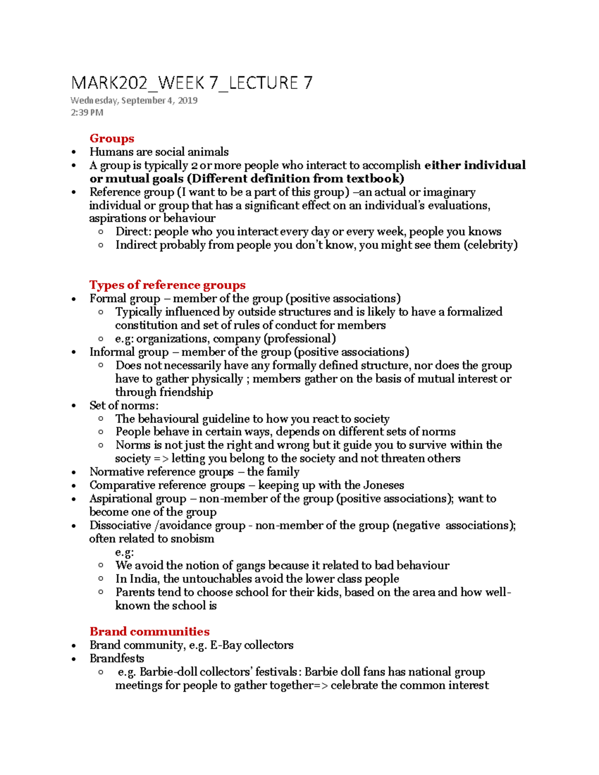 MARK202 WEEK 7 Lecture 7 - Warning: TT: undefined function: 32 MARK202_WEEK 7_LECTURE 7 ...