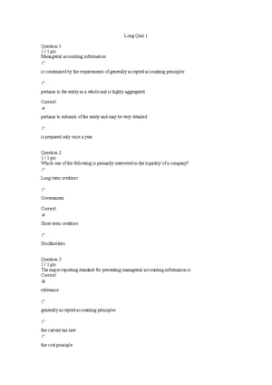 AIMS Test bank C1 - Chapter 1—The Information System: An Accountant’s ...