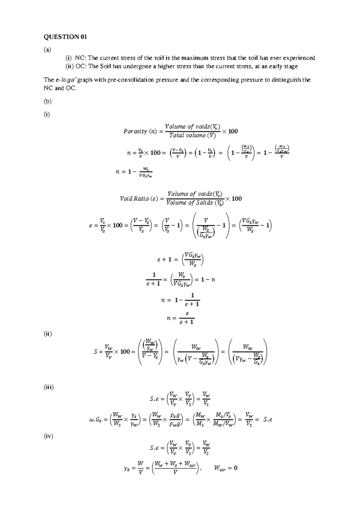Exam November 2018, answers - QUESTION 01 (a) (i) NC: The current ...