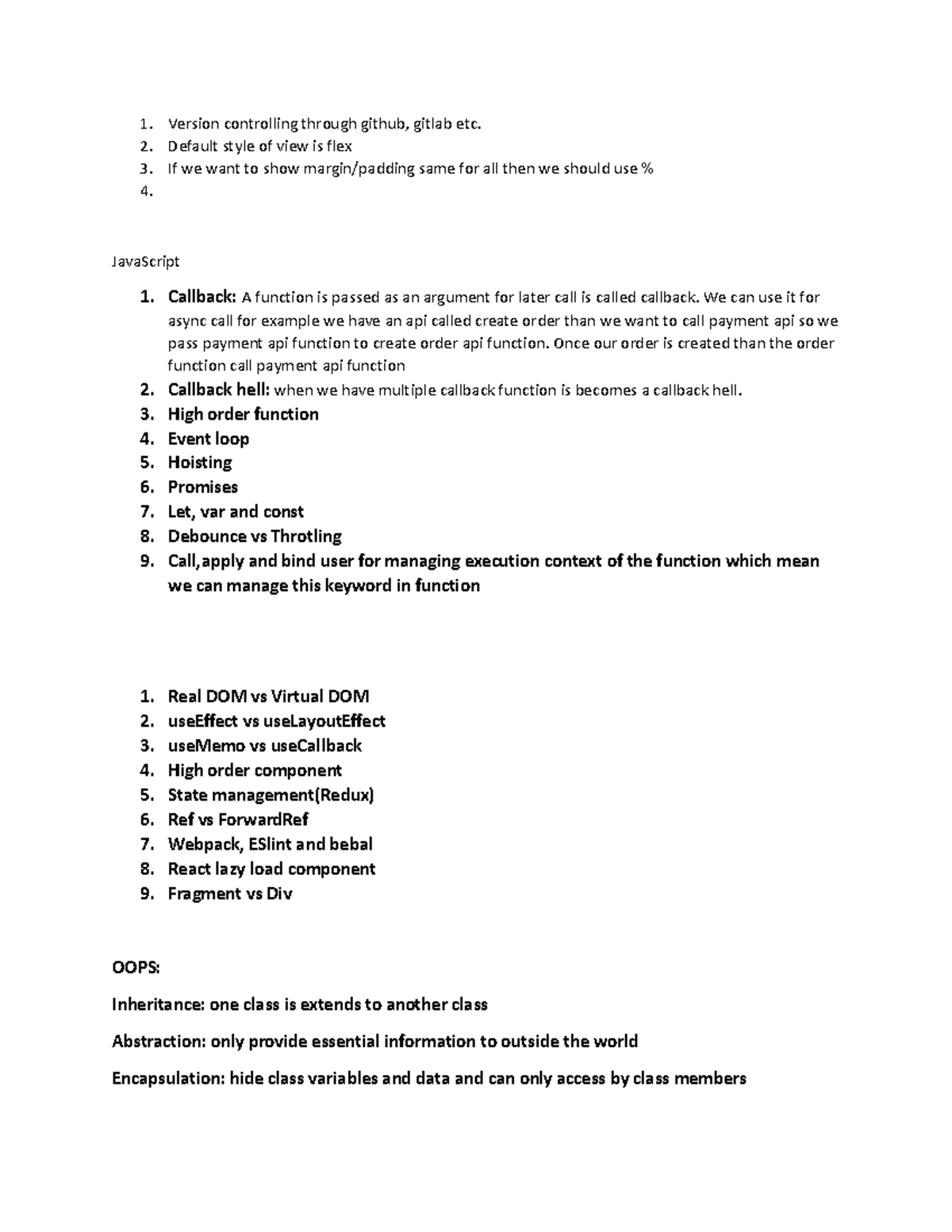 Version controlling through github 1 - Default style of view is flex If we want to show - Studocu