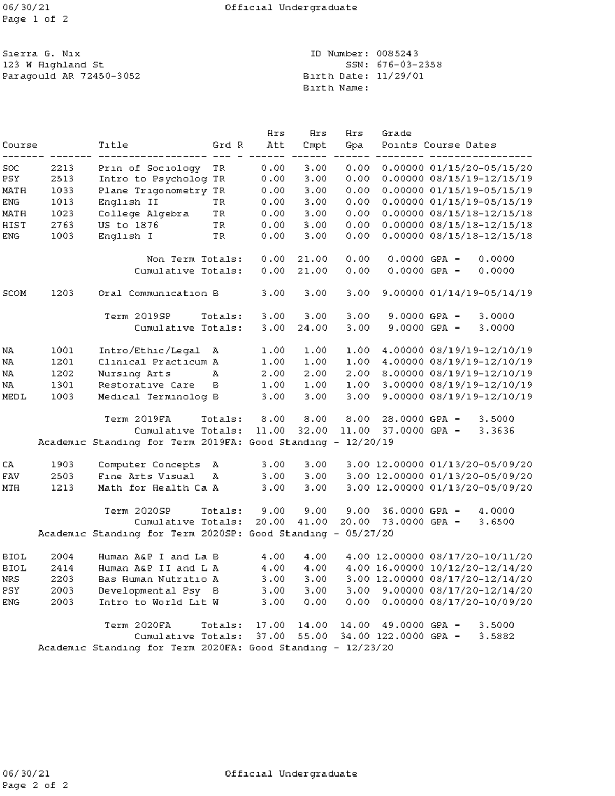 microbiology lab 0085243 6 30 2021 - 06/30/21 Official Undergraduate ...